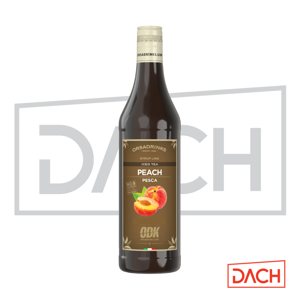 SYRUP TE HELADO DURAZNO (PEACH ICED TEA) 750ML PET. ODK – Dach